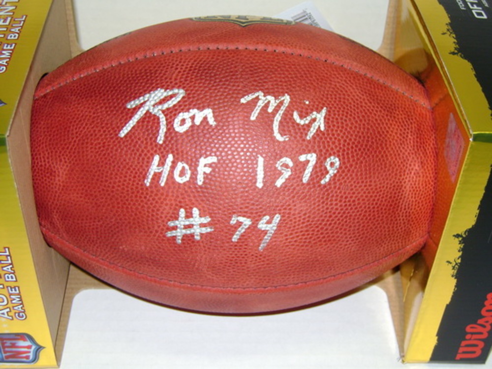 HOF - CHARGERS RON MIX SIGNED AUTHENTIC FOOTBALL | The official auction ...