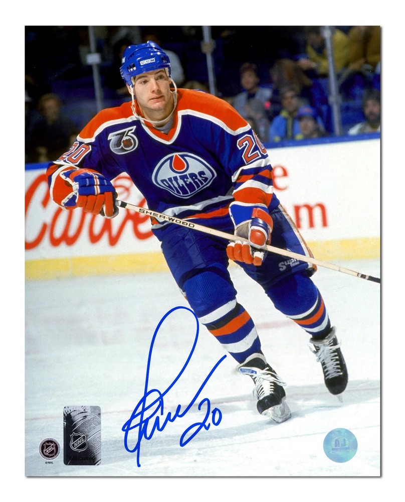 Martin Gelinas Edmonton Oilers Autographed Hockey 8x10 Photo - NHL Auctions