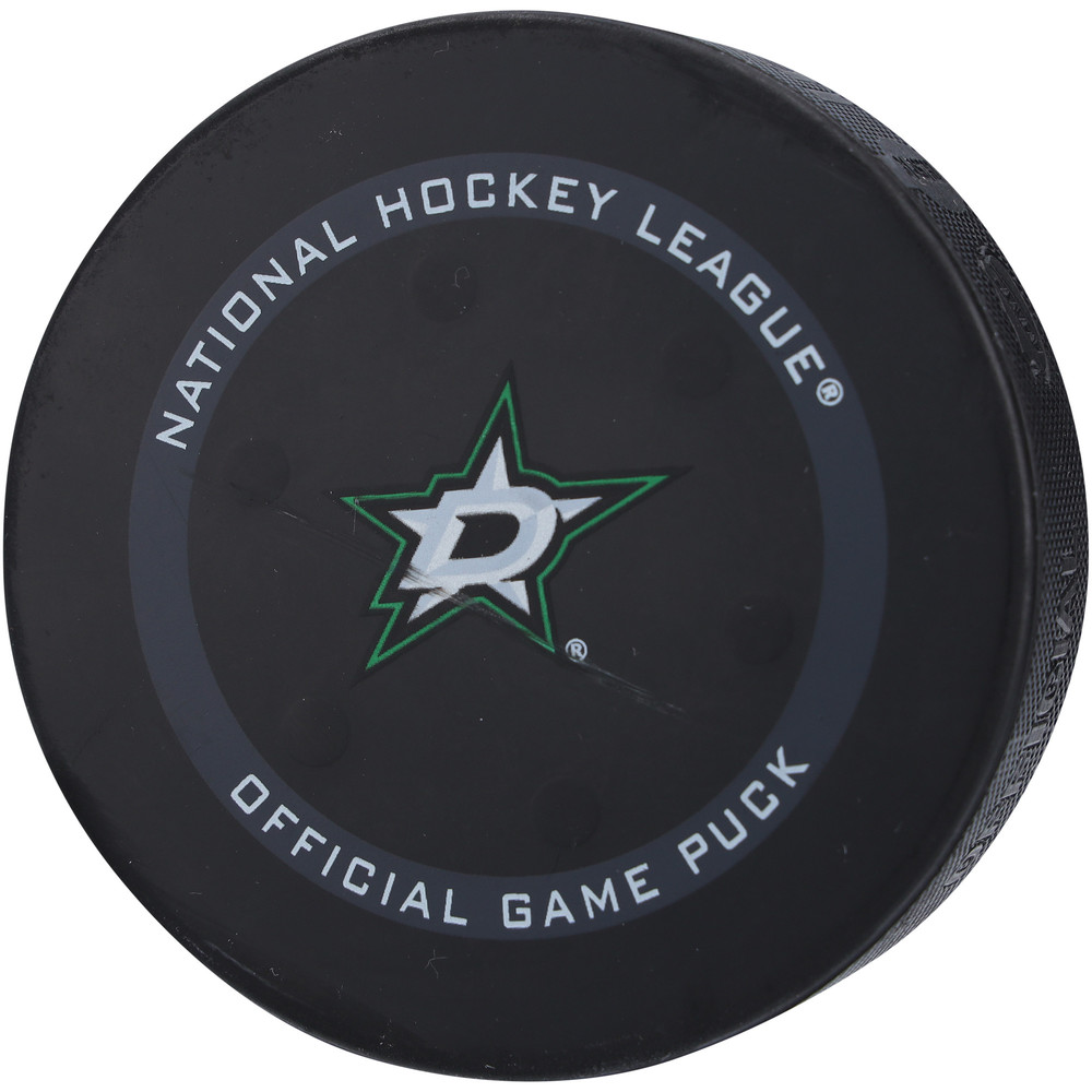 Dallas Stars vs. Calgary Flames Game-Used Puck from Game 3 of the First ...