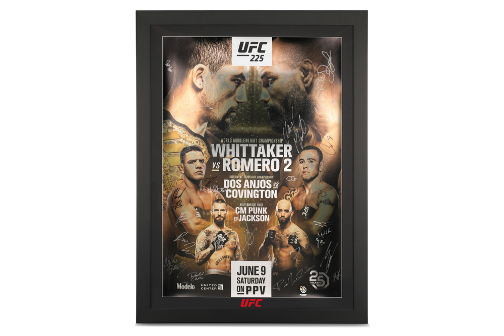 UFC 225: Whittaker vs. Romero 2 Autographed Event Poster | UFC Collectibles
