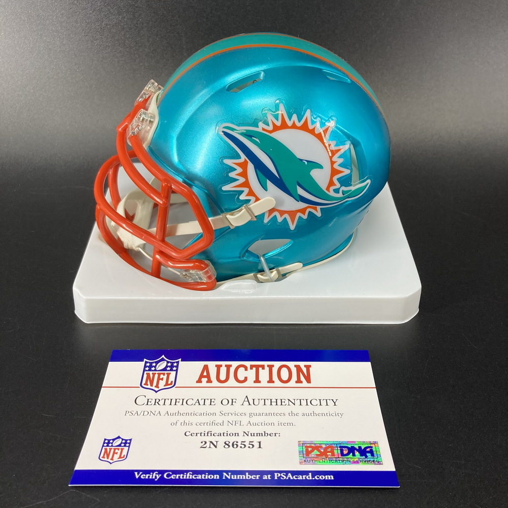 NFL - Dolphins Erik Ezukanma signed Mini Helmet - signed ""Eazy-E ...