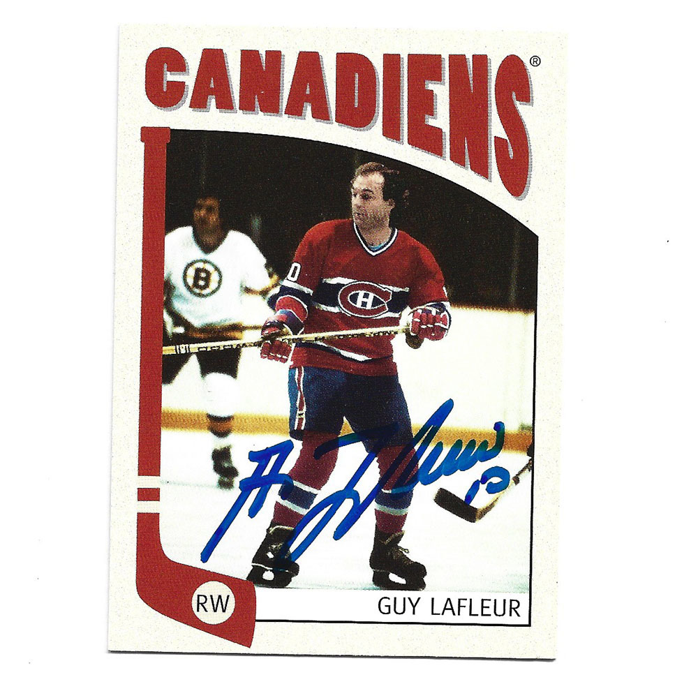 Guy Lafleur Autographed 2005-06 In the Game Hockey Card - NHL Auctions