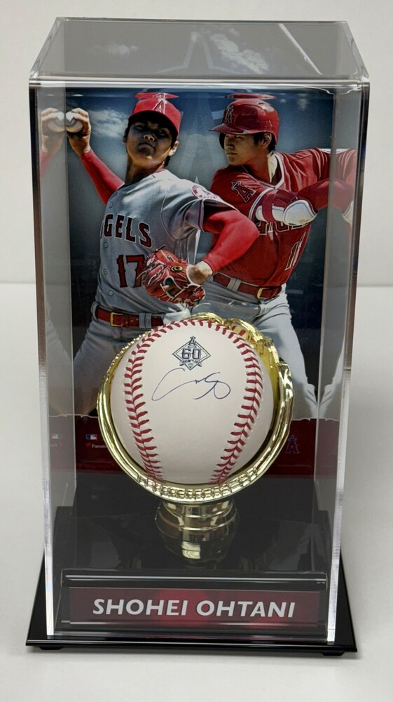 Shohei Ohtani Autographed 60th Anniversary Angels Logo Baseball w ...