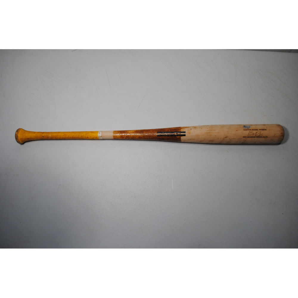 Brent Rooker Game-Used Broken Bat - Natural Warstic WSBR19 - 9/20/25 ...