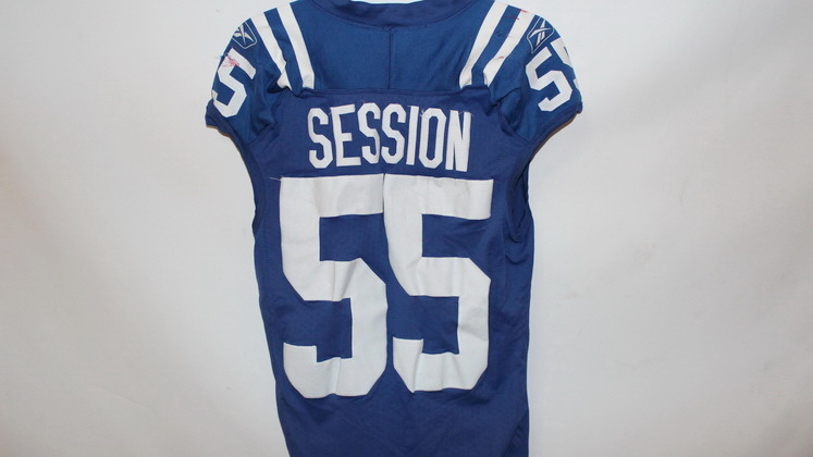 NFL Auction | COLTS - #55 CLINT SESSION GAME WORN JERSEY