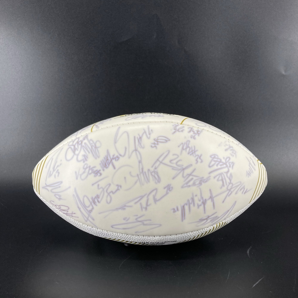 NFL - Super Bowl 50 Champion Denver Broncos Multi Signed Ball with Over ...