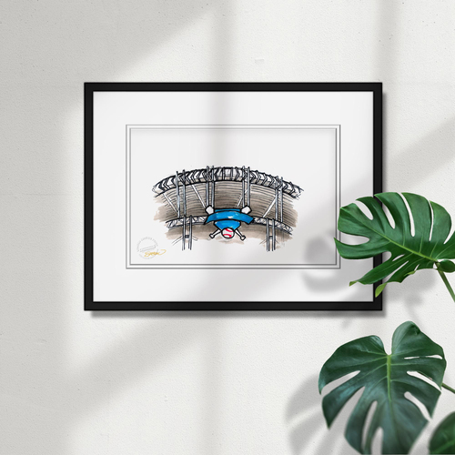 Progressive Field Sketch - Limited Edition Print of 42 by S. Preston ...
