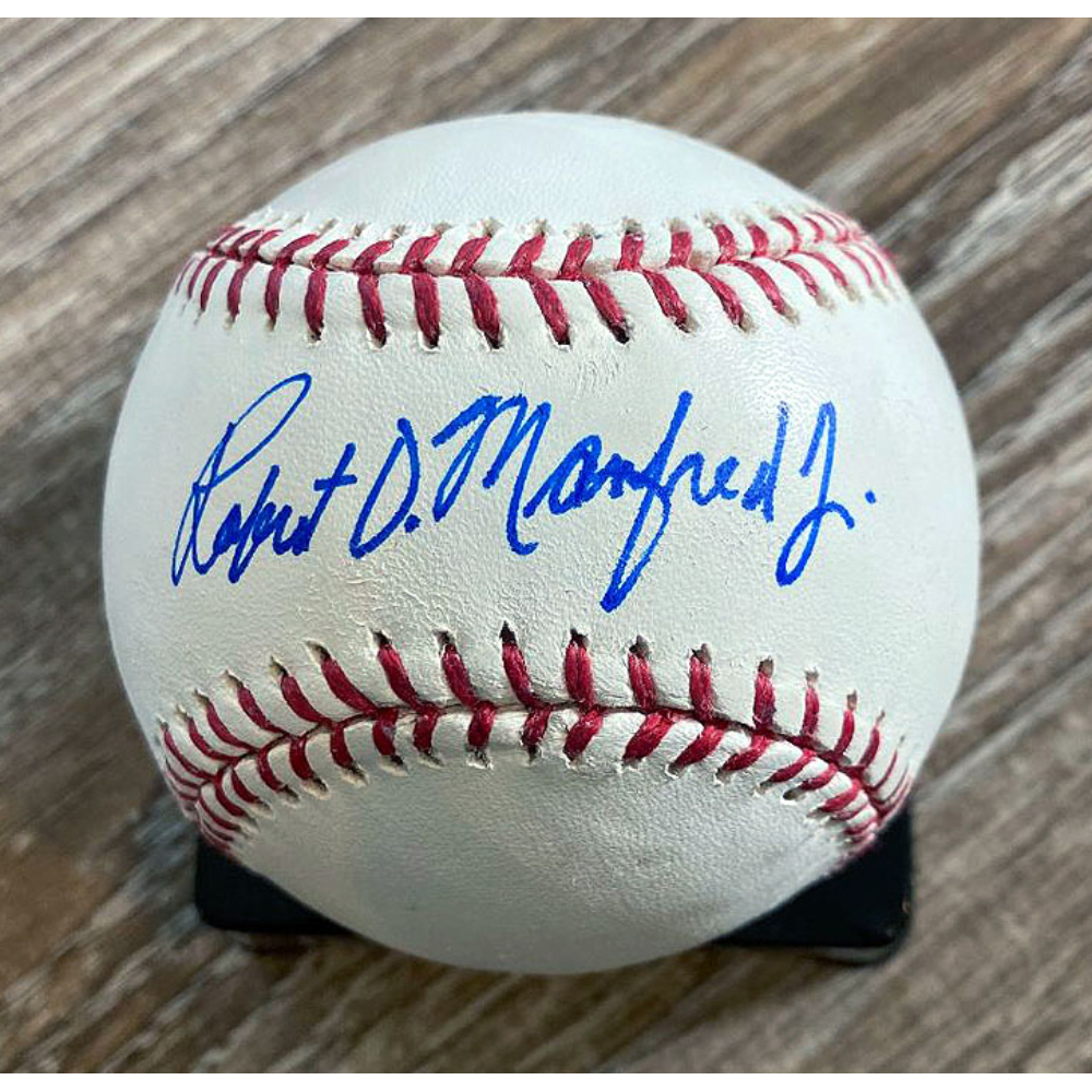 UMPS CARE AUCTION: Robert Manfred Jr. Signed Baseball | MLB Auctions
