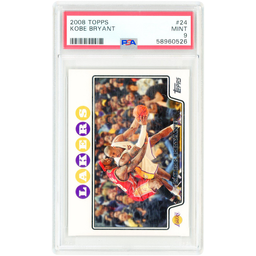 Kobe Bryant Los Angeles Lakers 2008 Topps #24 Card (PSA 9) - Fanatics ...