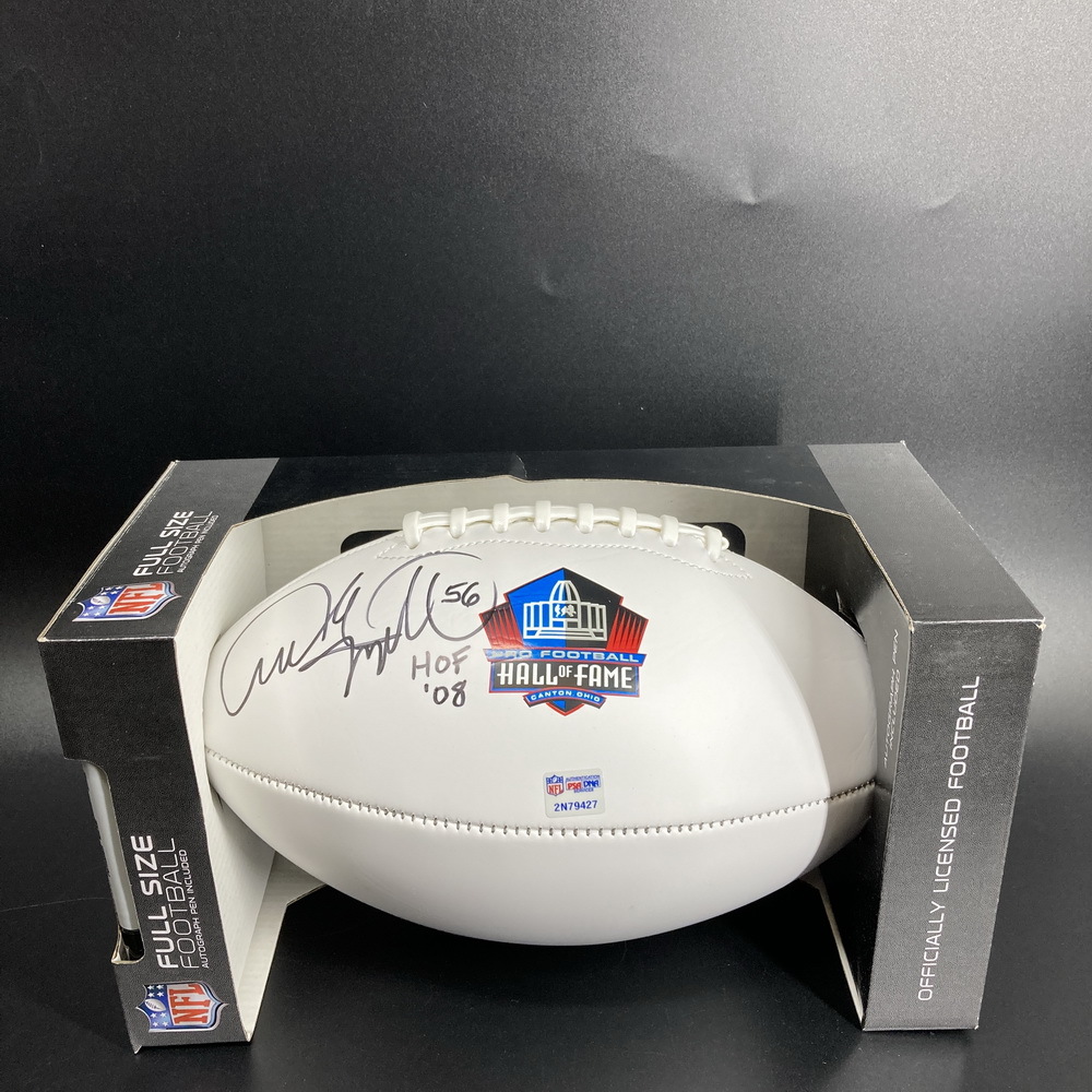 HOF - Patriots Andre Tippett Signed Panel Ball with HOF Logo | The ...