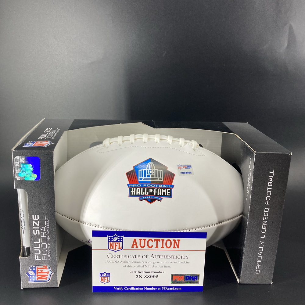 HOF - Bills Joe DeLamielleure Signed Panel Ball with HOF Logo | The ...