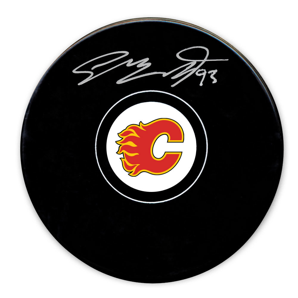 Sam Bennett Calgary Flames Autographed Puck - NHL Auctions