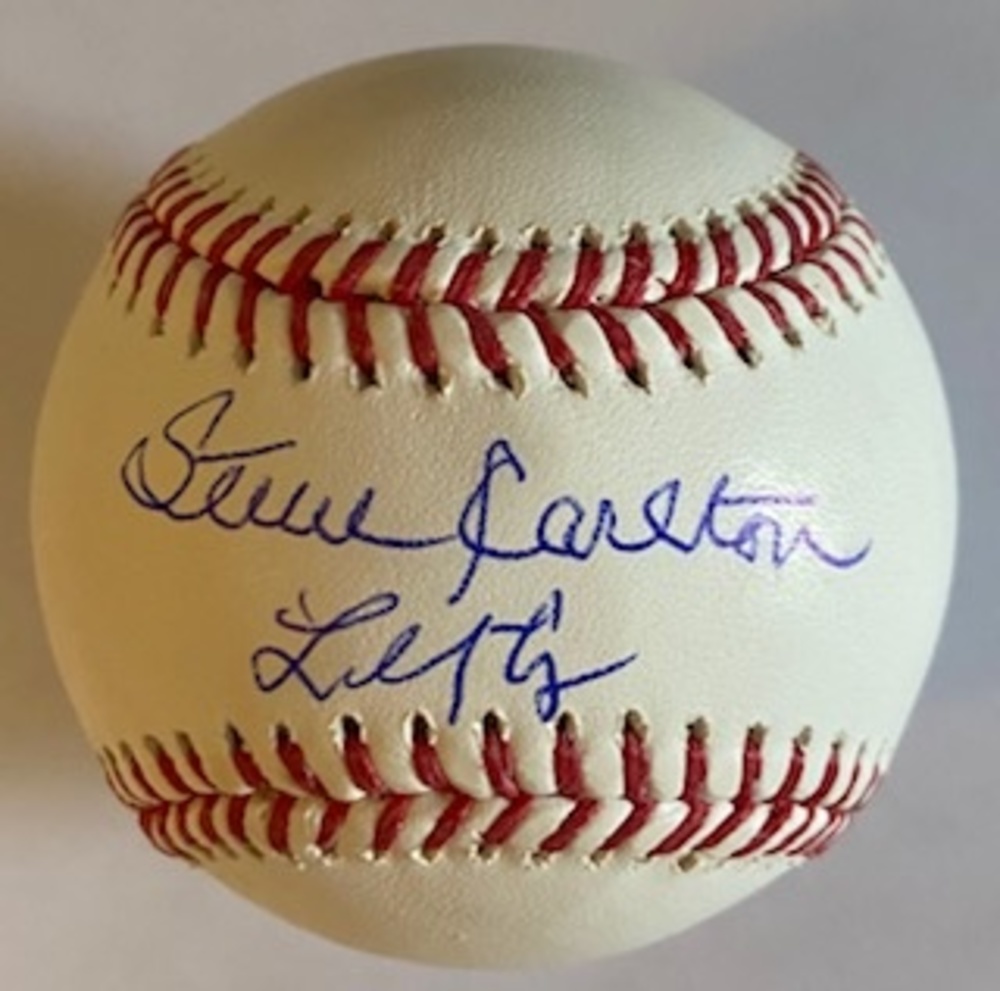 Steve Carlton Autographed "Lefty" Baseball | MLB Auctions