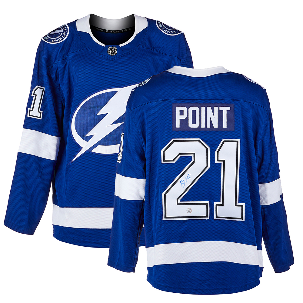 Brayden Point Autographed Tampa Bay Lightning Fanatics Jersey - NHL ...