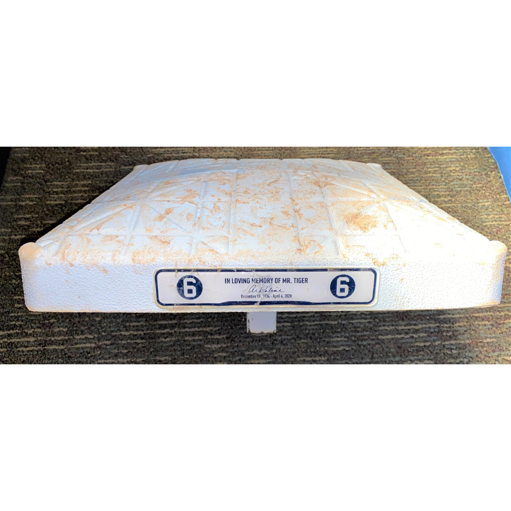 2020 Detroit Tigers Comerica Park Game-Used Base with In Loving Memory ...