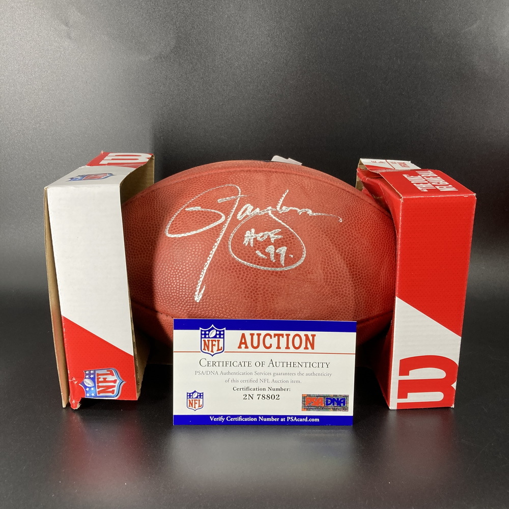 NFL - Giants Lawrence Taylor Signed Authentic Football | The official ...