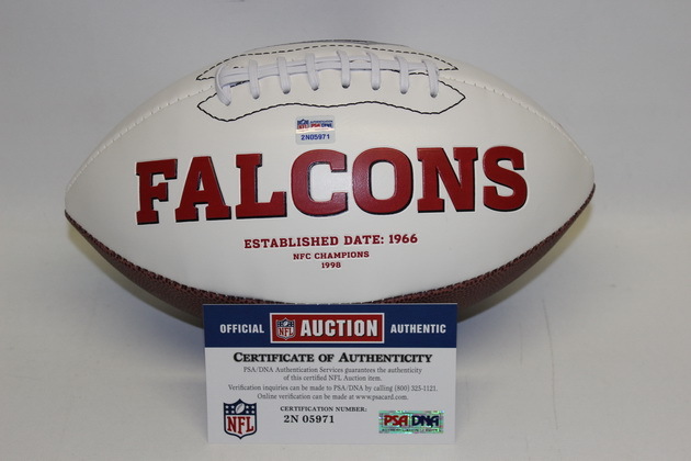 FALCONS - THOMAS DECOUD SIGNED PANEL BALL W/ FALCONS LOGO | The ...