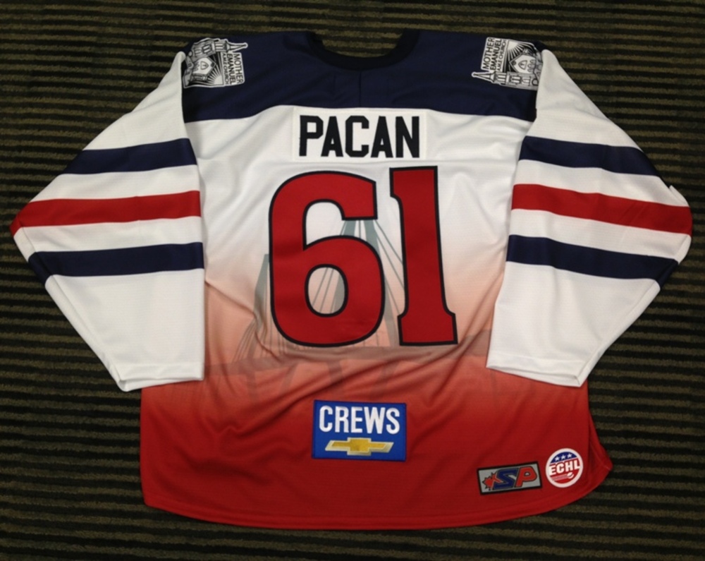 David Pacan - South Carolina Stingrays - Charleston Strong Game-Worn ...