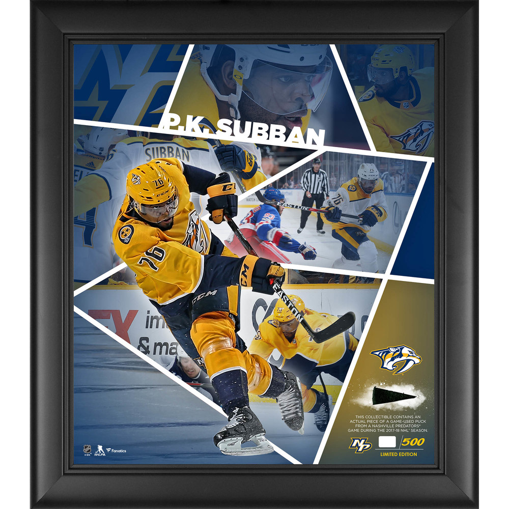 P.K. Subban Nashville Predators Framed 15" x 17" Impact Collage with a ...