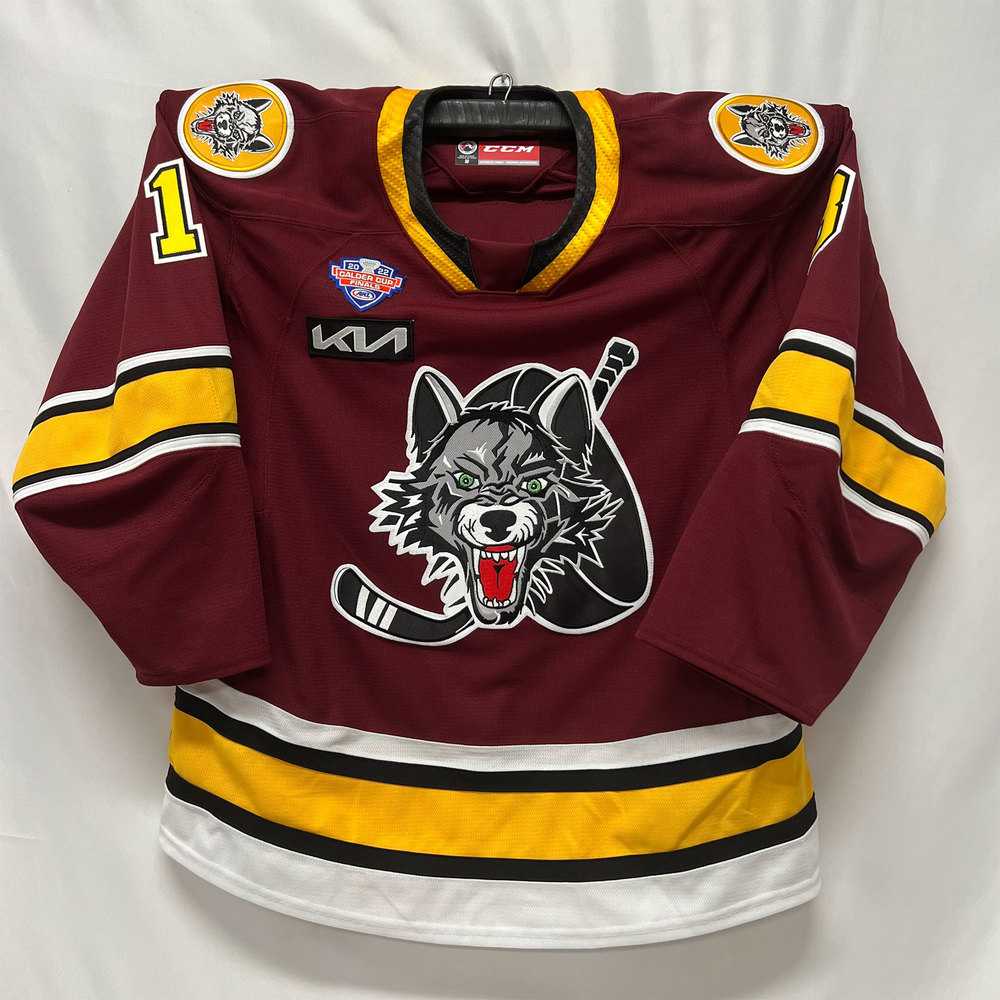 AHL Authentic - 2022 Chicago Wolves Calder Cup Finals Game 1 Jersey ...