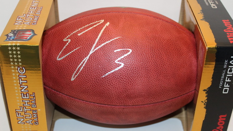 NFL Auction | BILLS - E.J. MANUEL SIGNED AUTHENTIC FOOTBALL
