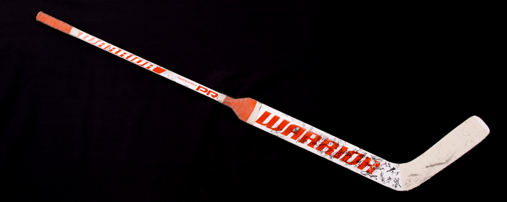 2018-19 Edmonton Oilers Team-Signed Mikko Koskinen Used Warrior Goalie ...