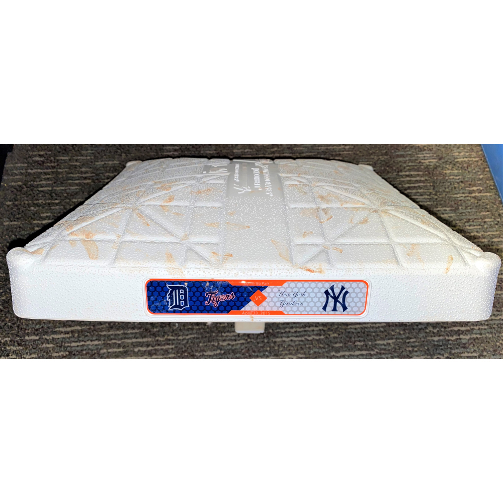 Ian Kinsler Autographed Detroit Tigers Comerica Park Game-Used Base ...