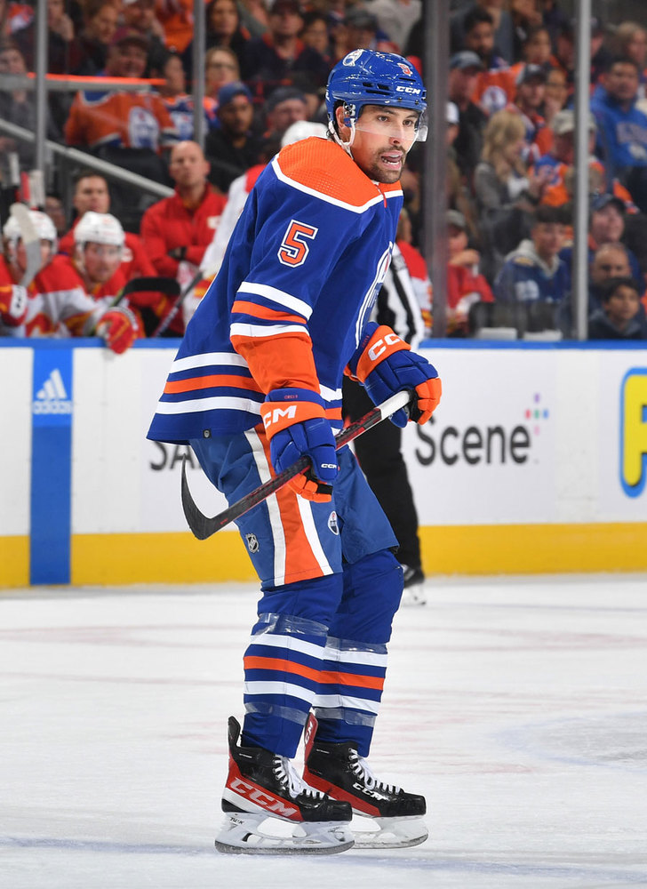 Cody Ceci #5 - Autographed 2022-23 Edmonton Oilers vs Calgary Flames ...