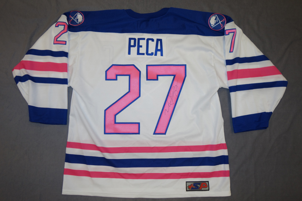 Michael Peca Autographed Buffalo Sabres Alumni Wine Festival Jersey ...