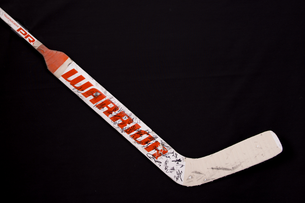 2018-19 Edmonton Oilers Team-Signed Mikko Koskinen Used Warrior Goalie ...