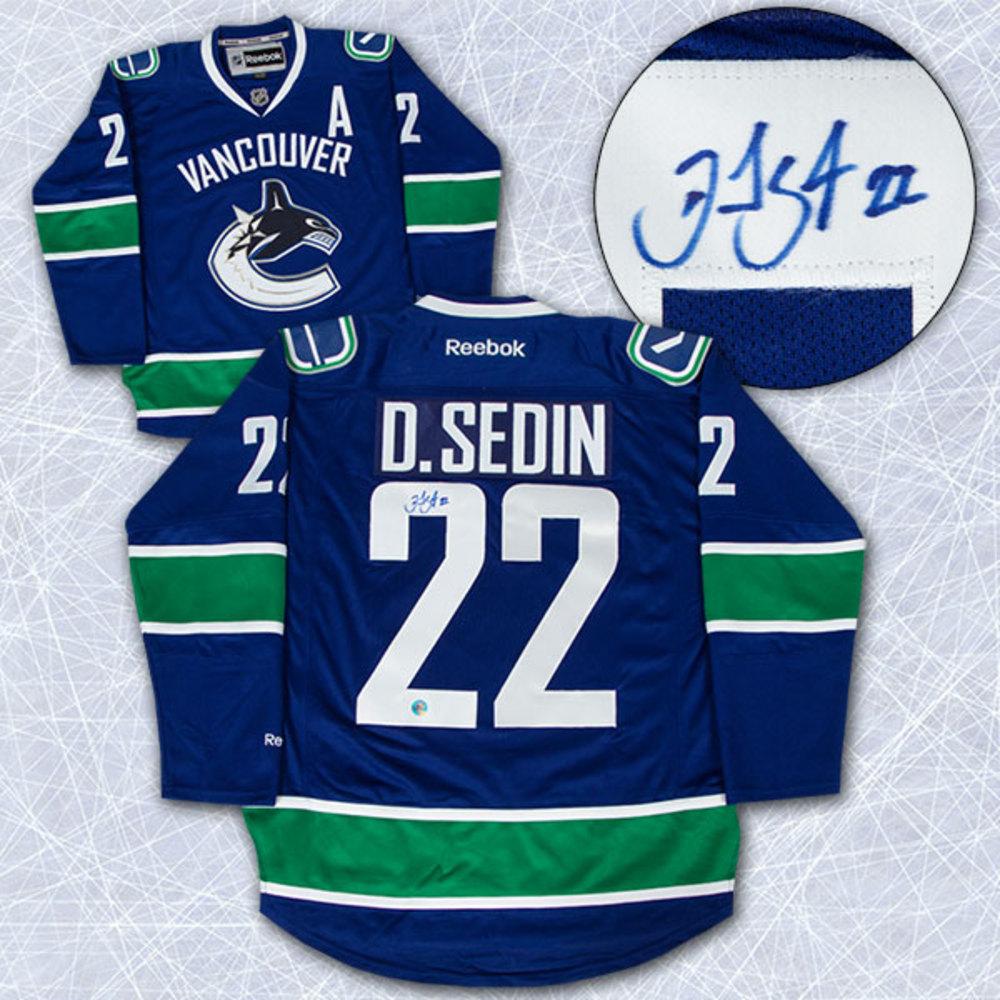 Daniel Sedin Vancouver Canucks Autographed Reebok Premier Hockey Jersey ...