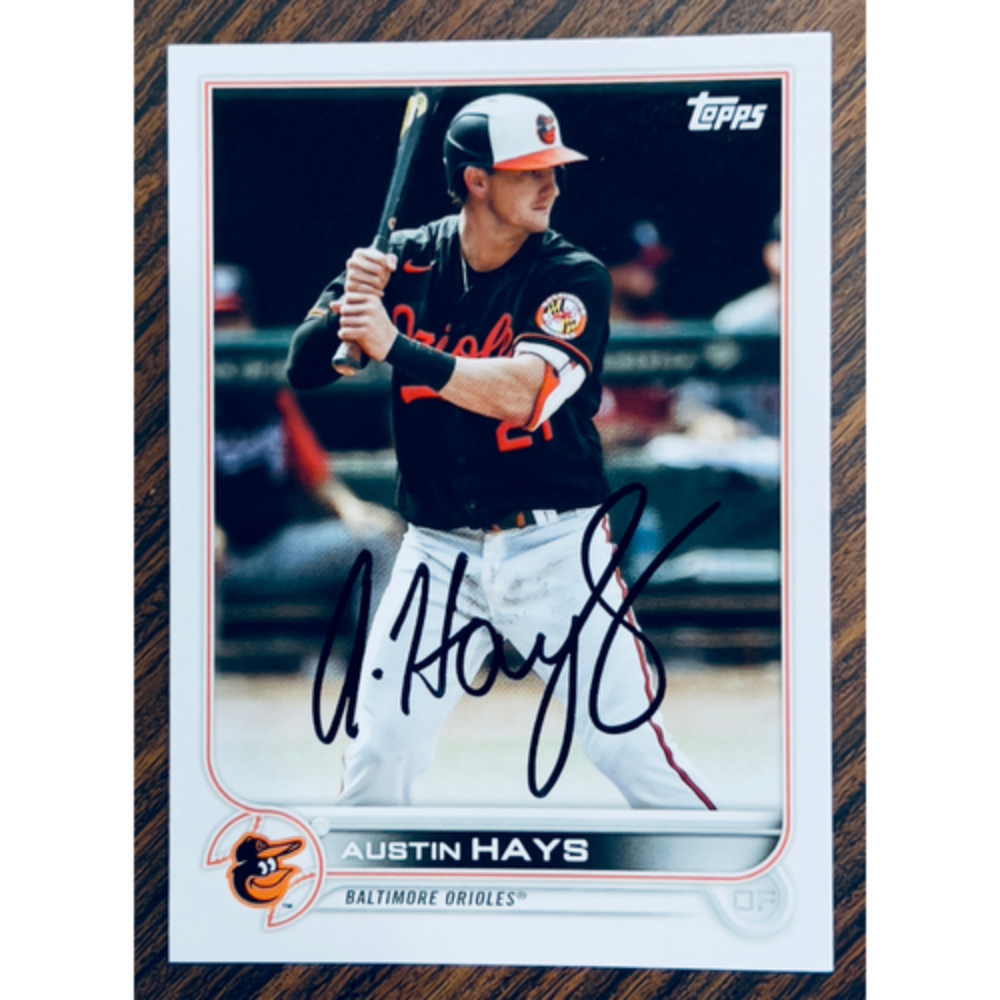 Austin Hays: Baseball Card - Autographed | Baltimore Orioles Auctions