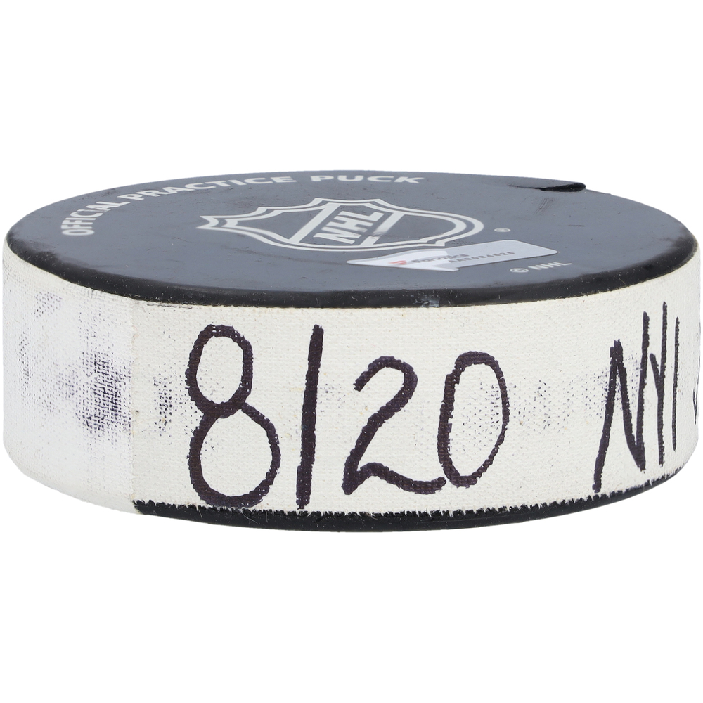 Practice-Used Puck from the Game Between the New York Islanders and ...