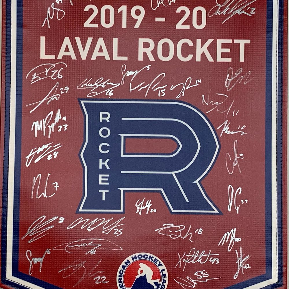 AHL Authentic - 2019-20 Laval Rocket Team-Signed Banner