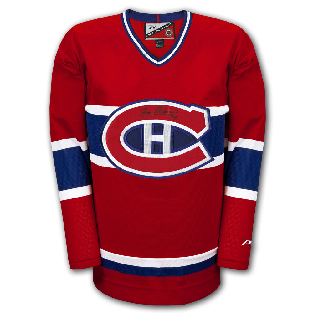 Jean Beliveau Montreal Canadiens Pro Player Autographed Jersey - NHL ...