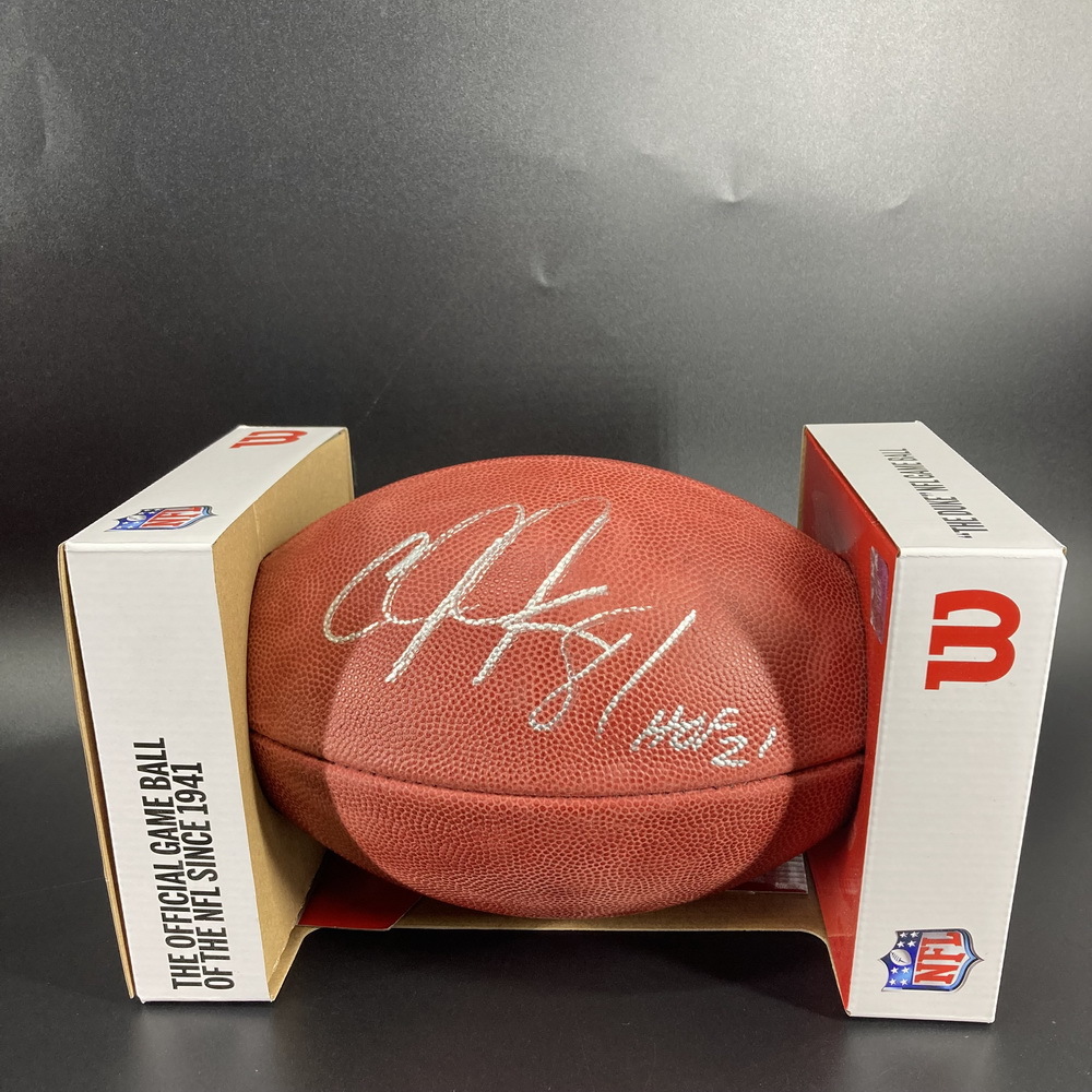 HOF - Lions Calvin Johnson Jr. Signed Authentic Football | The official ...