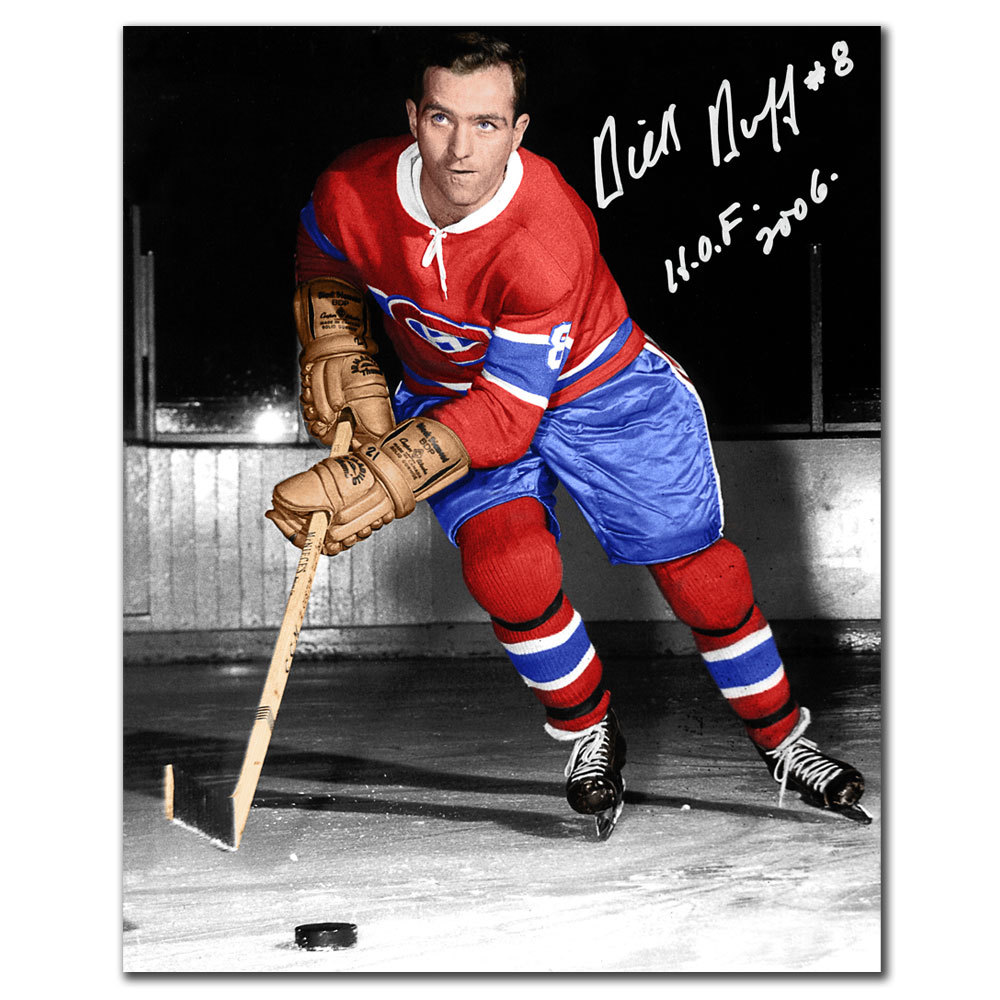 Dick Duff Montreal Canadiens HOF Autographed 8x10 - NHL Auctions