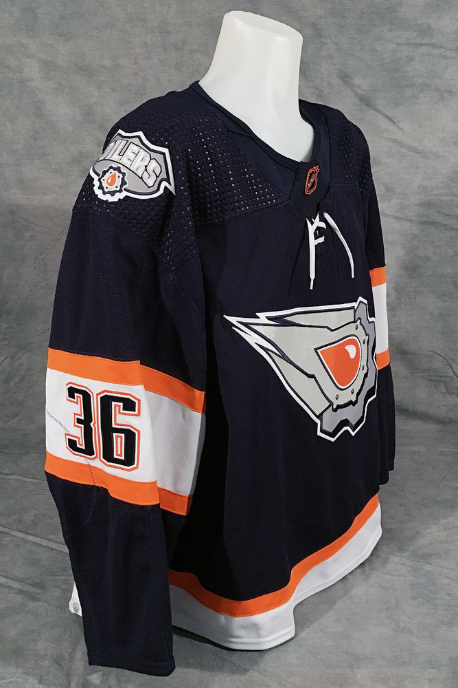 Jack Campbell #36 - 2022-23 Edmonton Oilers Game-Worn Reverse Retro Set ...