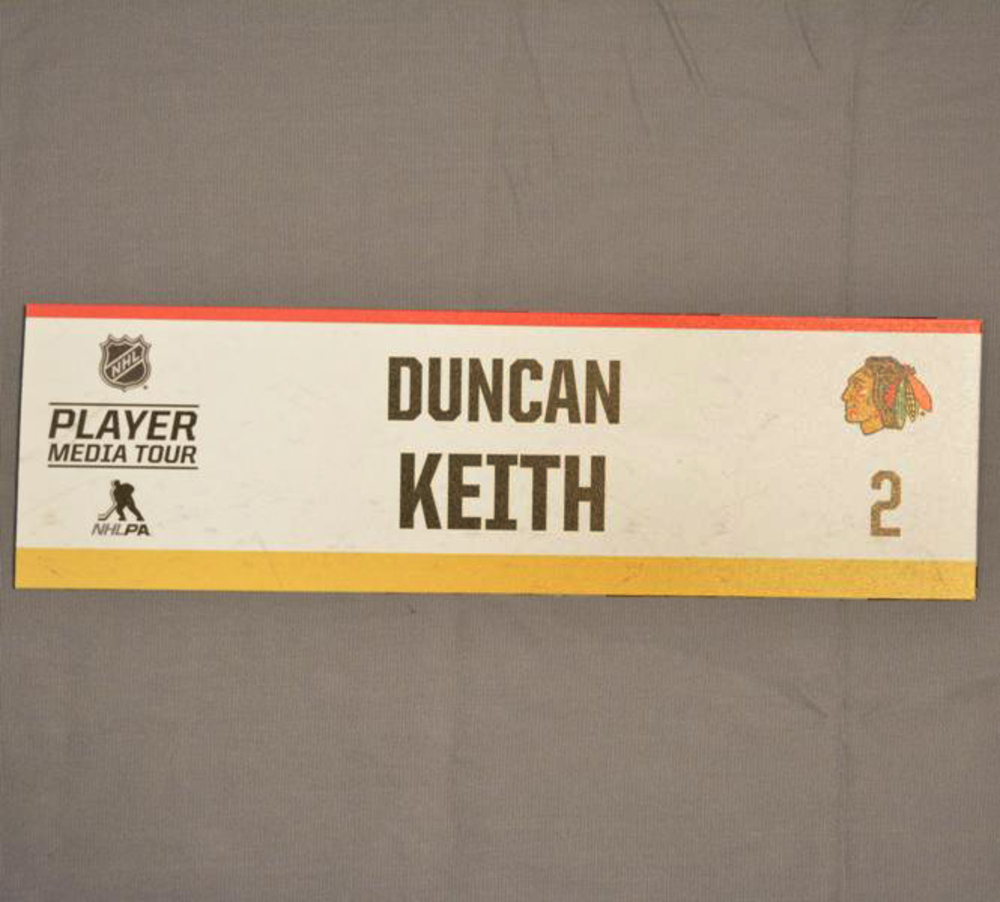 Duncan Keith - Chicago Blackhawks - NHL Player Media Tour - Locker Room ...