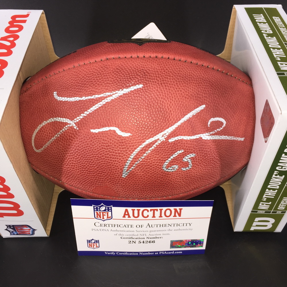NFL - Eagles Lane Johnson Signed Authentic Football | The official ...