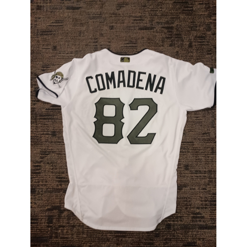 Jersey Size 46TC-2B-1. Game Used Camo Jordan Comadena #82 Jersey ...