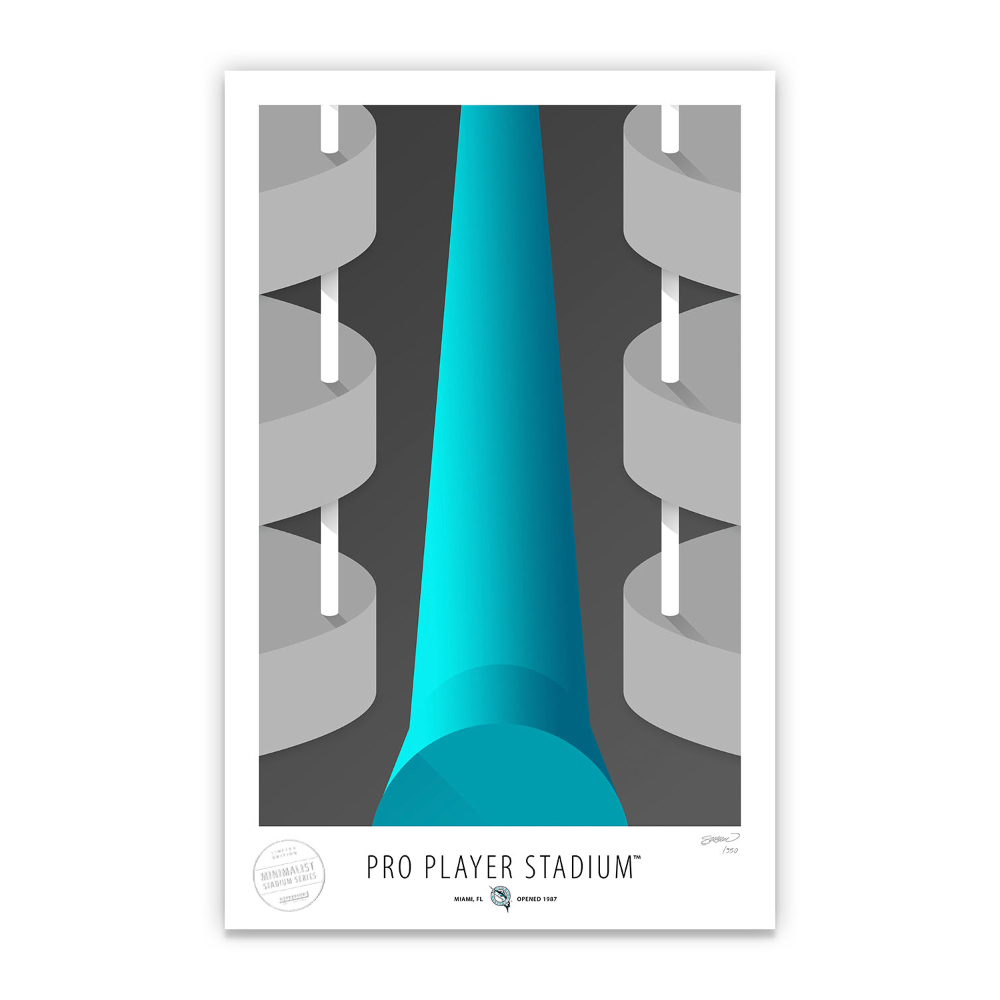 Minimalist Pro Player Stadium Collector's Edition Print by Artist S ...