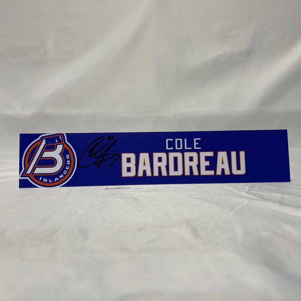 AHL Authentic - 2023-24 Bridgeport Islanders Locker Room Nameplate ...
