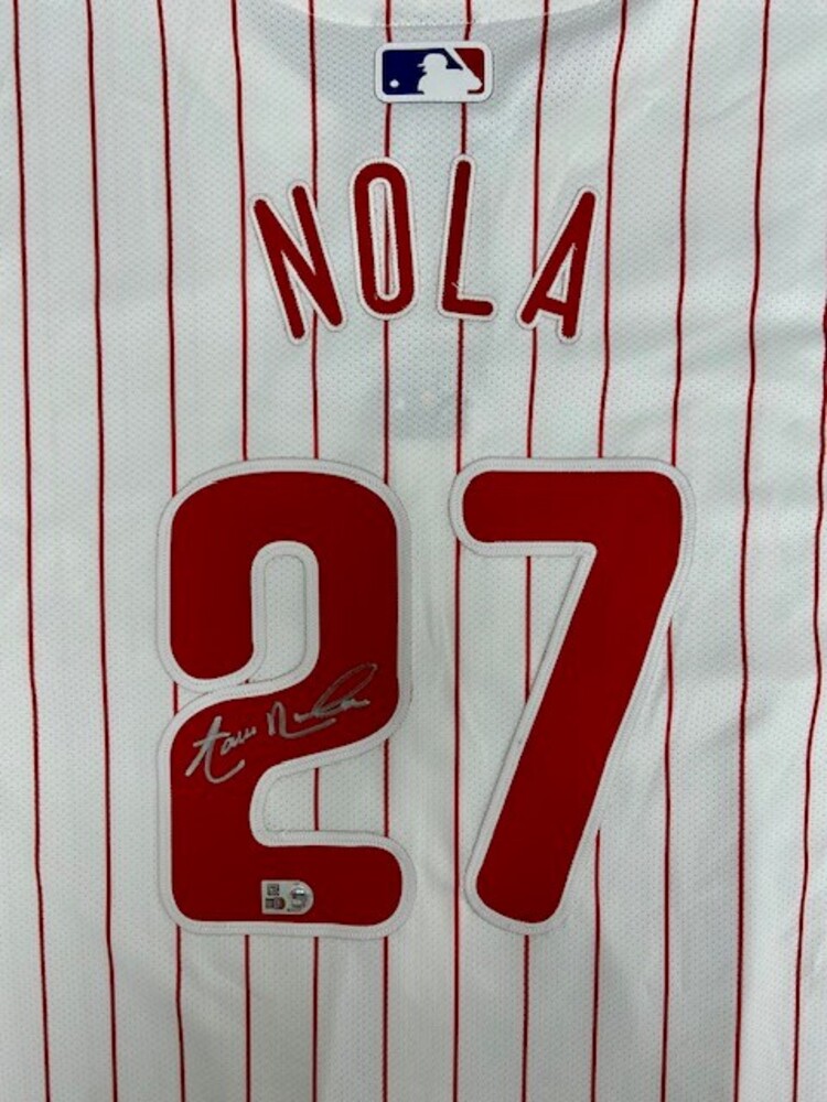 Aaron Nola Autographed Phillies Authentic Jersey | MLB Auctions