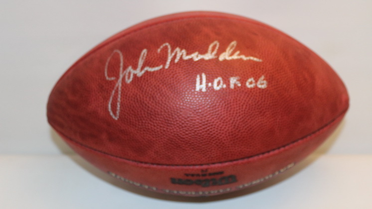 JOHN MADDEN SIGNED 50 YEAR ANNIVERSARY SIGNED AUTHENTIC FOOTBALL | The ...