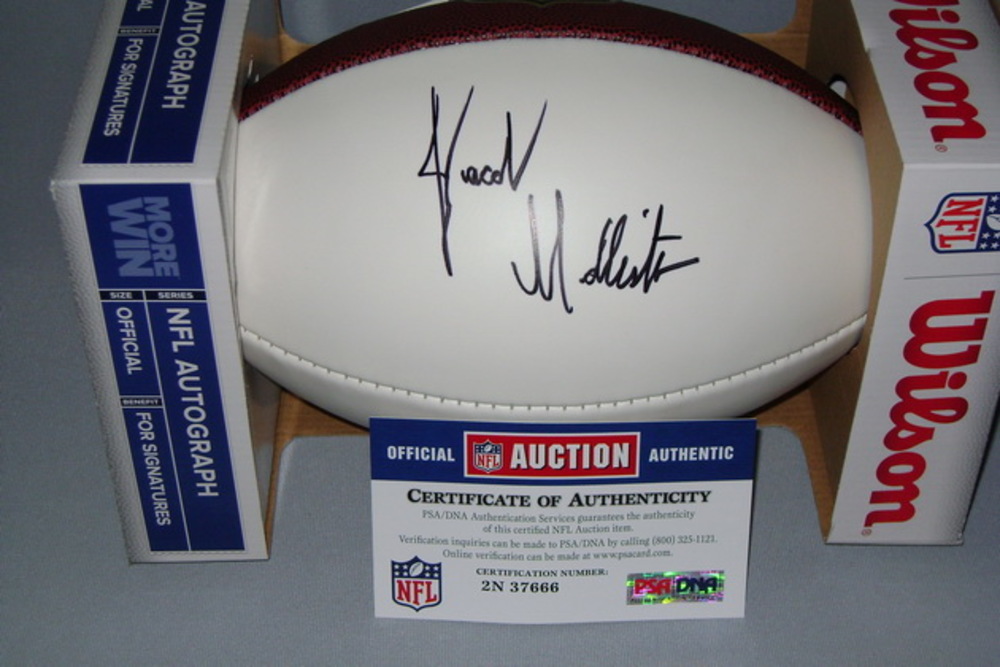 NFL- PATRIOTS JACOB HOLLISTER SIGNED PANEL BALL | The official auction ...