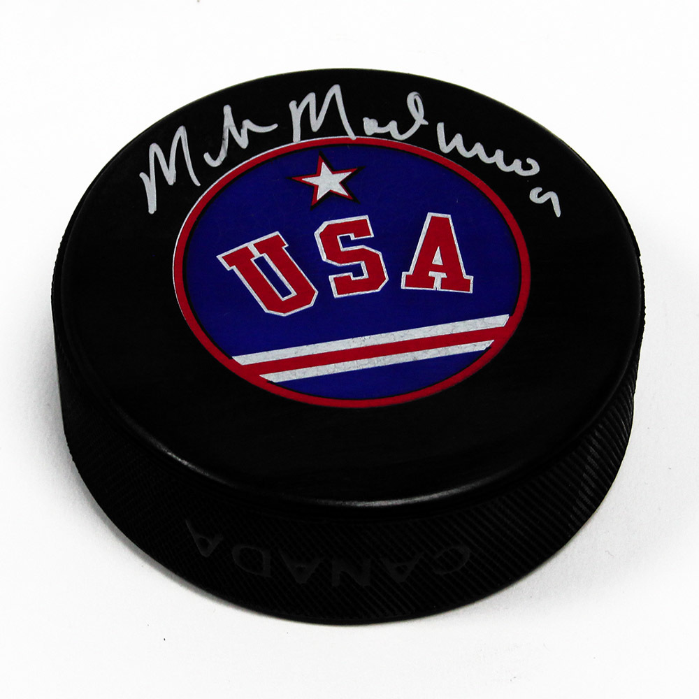 Mike Modano Team USA Autographed Hockey Puck - NHL Auctions