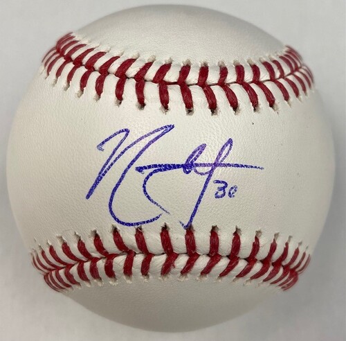 Nathaniel Lowe Autographed Baseball | MLB Auctions