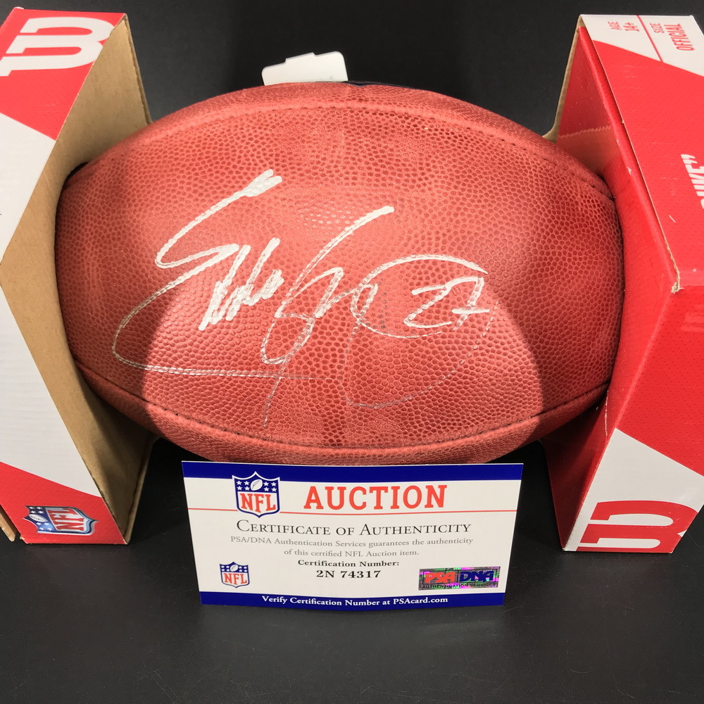 NFL - Titans Eddie George Signed Authentic Football | The official ...