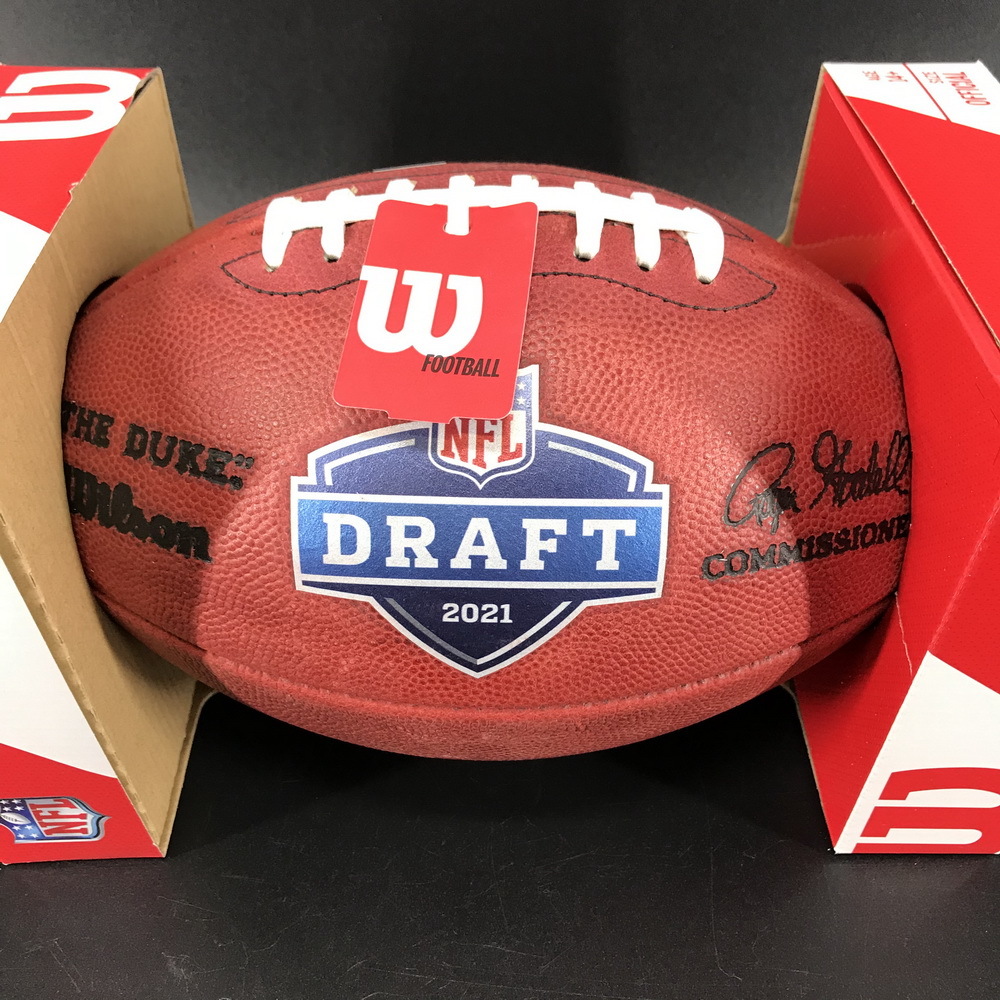 NFL - Falcons Kyle Pitts Signed Authentic Football with 2021 Draft Logo ...